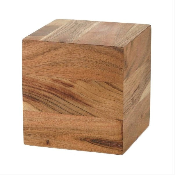 At Peace Memorials Modern Essentials Natural Cube Cremation Urn 240 Cu ...