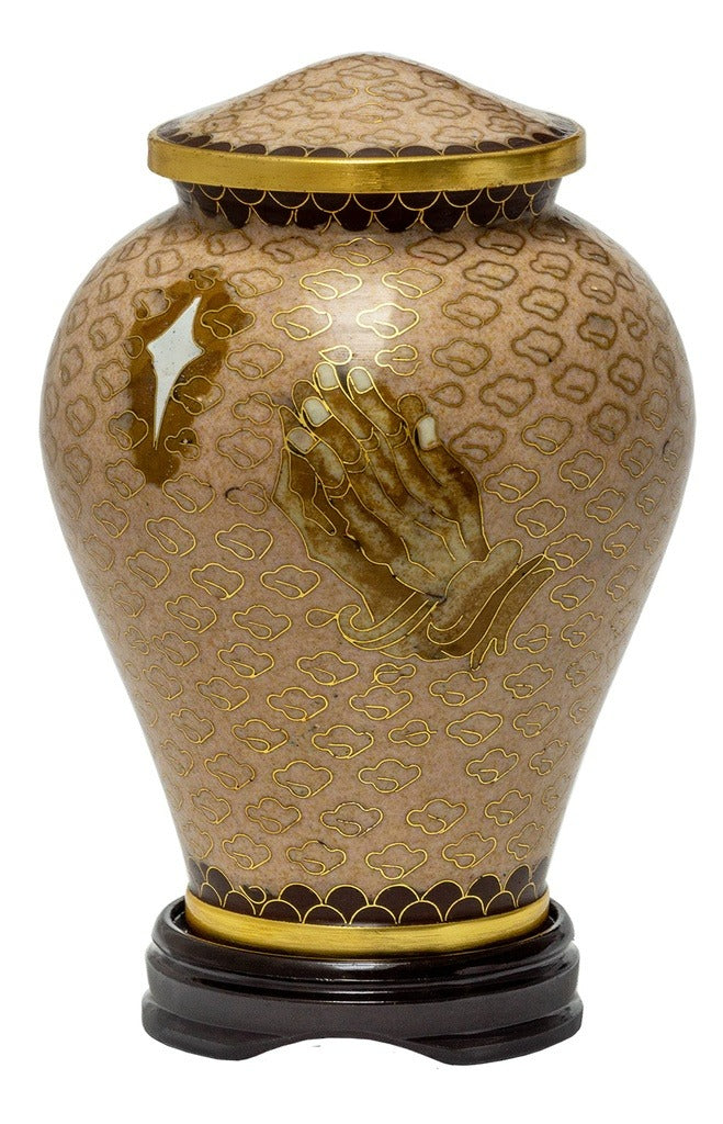 Medium 40 Cubic Inches Praying Hands Cremation Urn for Ashes - At Peace ...