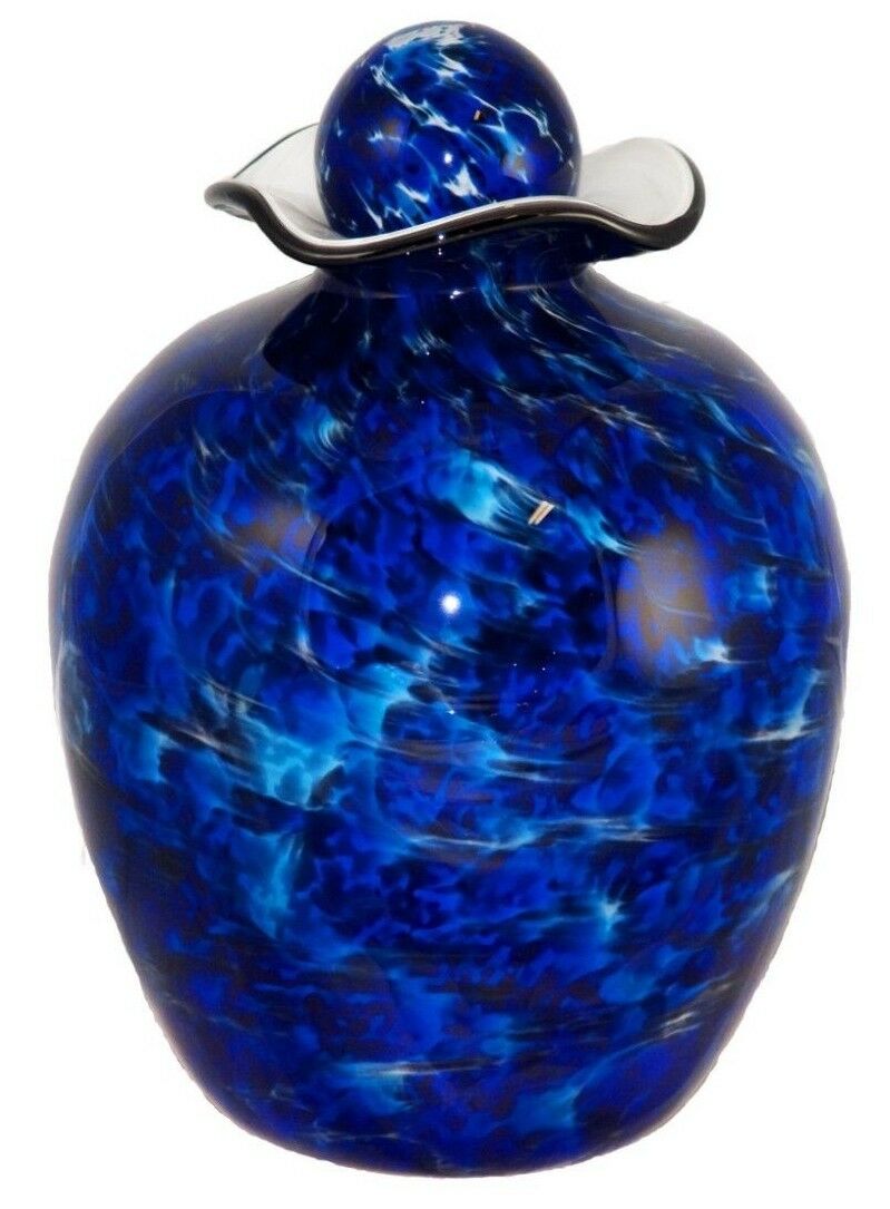 XL/Companion 400 Cubic Inch Rome Water Funeral Glass Cremation Urn for ...